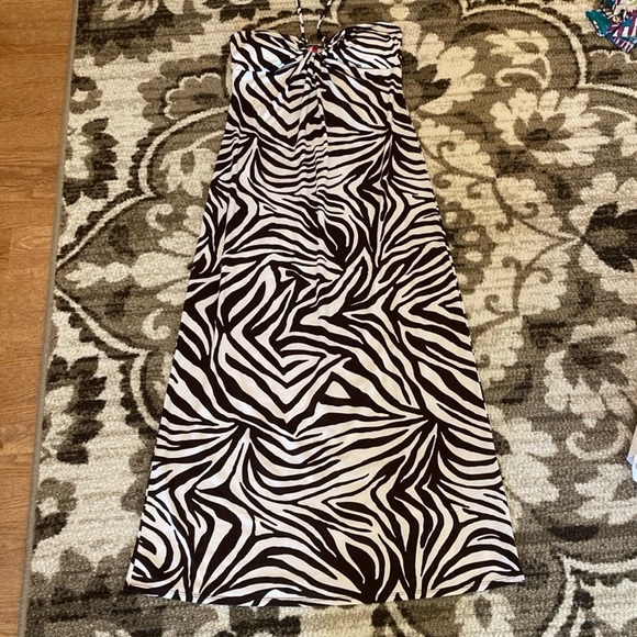 Dresses | Zebra Print Maxi Dress | Poshmark